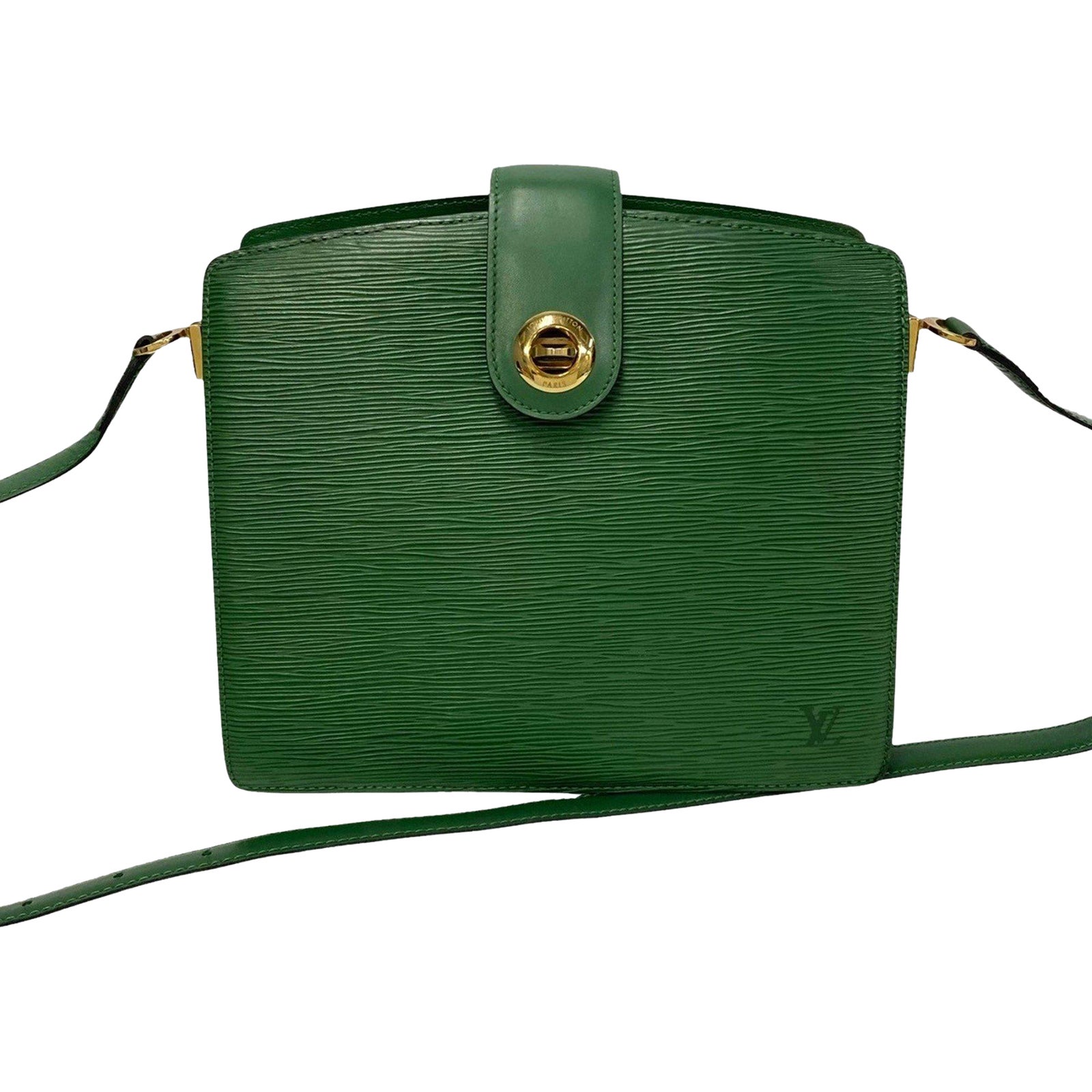 Louis Vuitton Capuchin Epi Leather Shoulder Bag Borneo Green 37485 ...