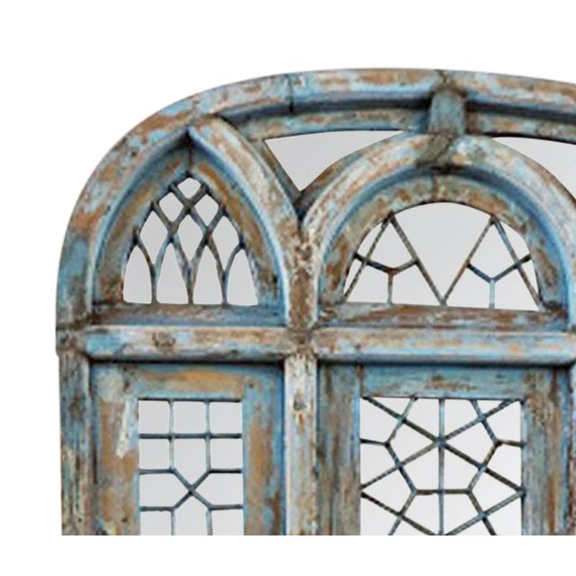 Jodhpur Blue Church Door With Mirror | Chairish
