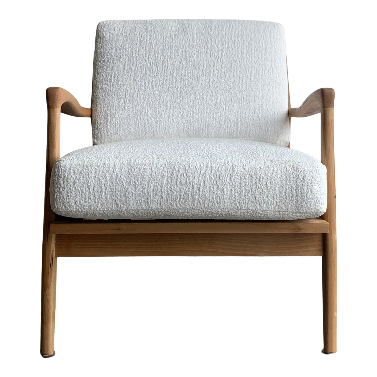 Mid Century Style Birch Wood Chair | Chairish
