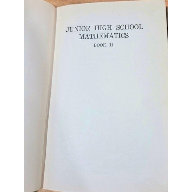 Antique 1922 Junior High School Mathematics Book Two by Walter W. Hart ...