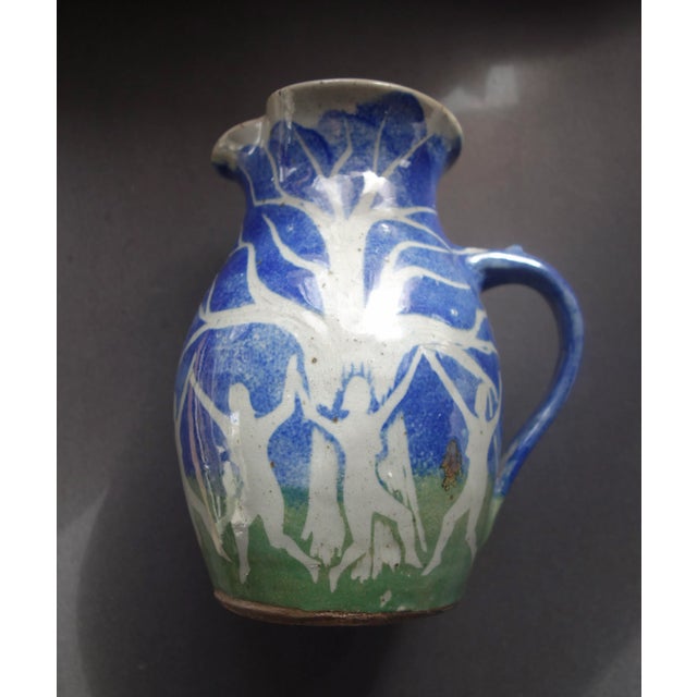 1990s Naked Ladies Dancing in Moonlight Pitcher, Signed | Chairish