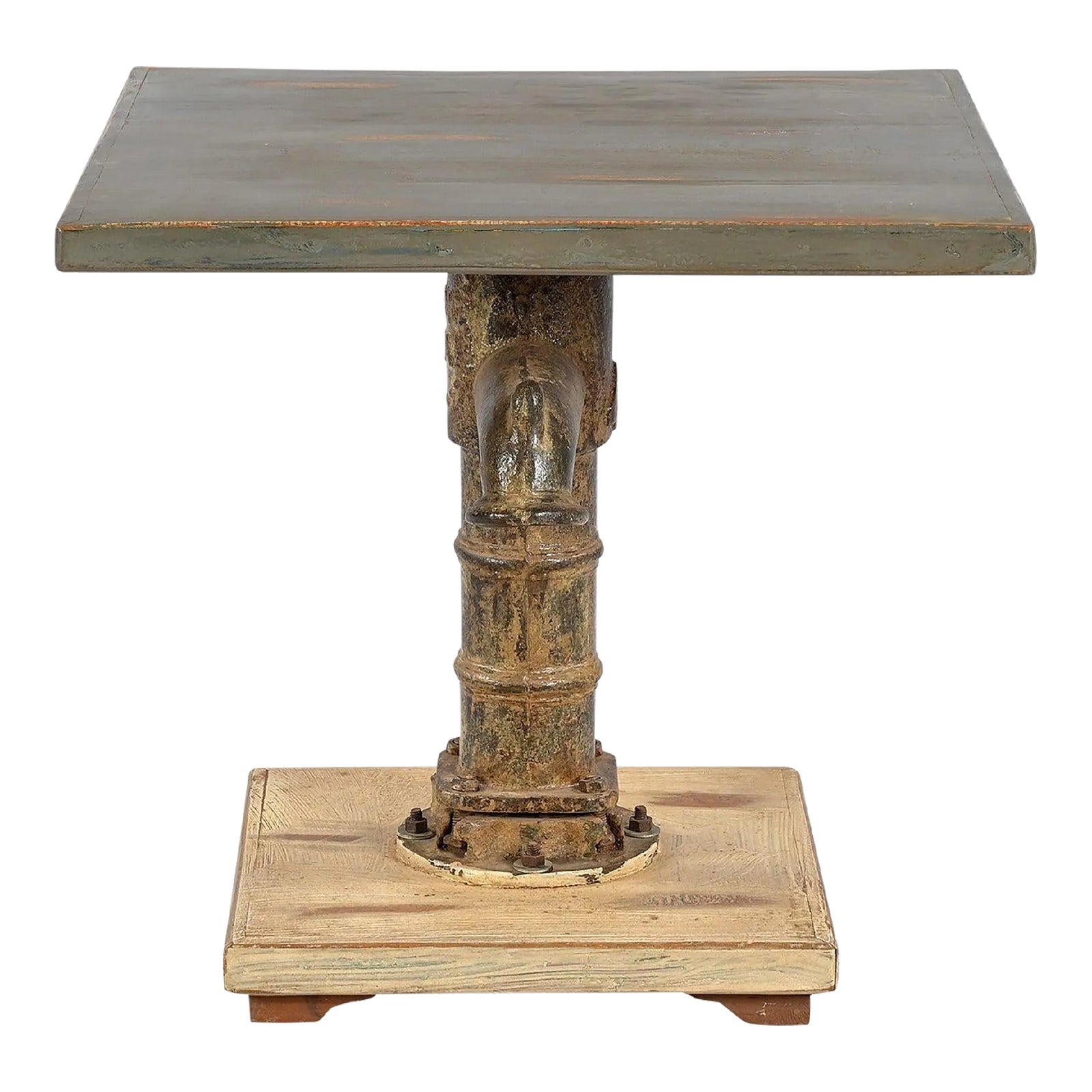 Eclectic Vintage Water Hand Pump Upcycled Unique Table | Chairish