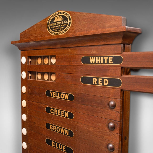 1900s Antique Victorian English Life Pool Scoreboard | Chairish