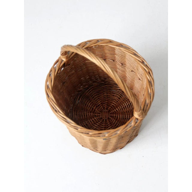 Vintage Wicker Basket | Chairish
