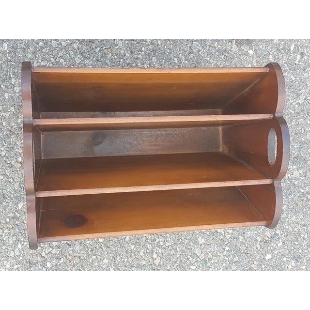 Mid 20th Century Wonderful Midcentury Solid Wood Magazine/Newspaper ...