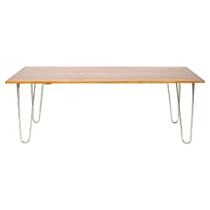 Steel Tube Loop Dining Table in Cherry by Artur Drozd | Chairish