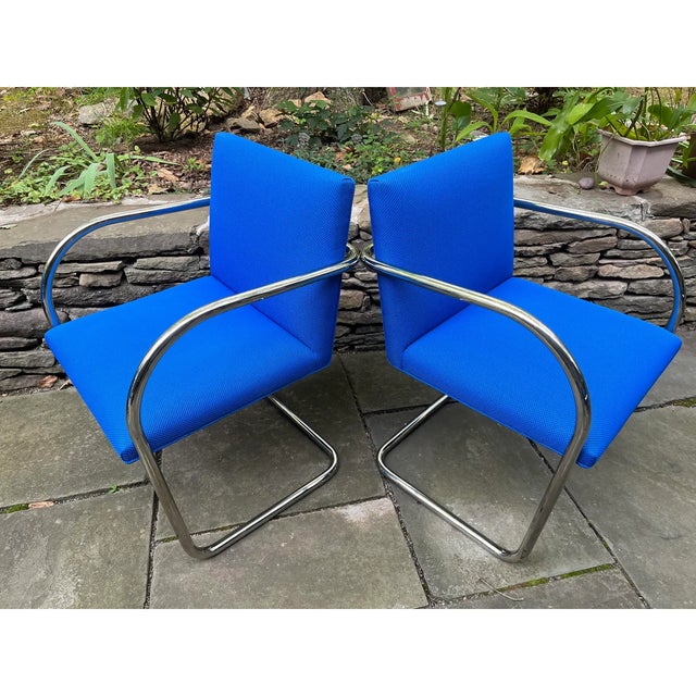 Pair of Brno Tubular Arm Chairs | Chairish