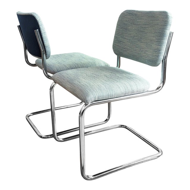 Marcel Breuer Knoll Cesca Chair Pair | Chairish