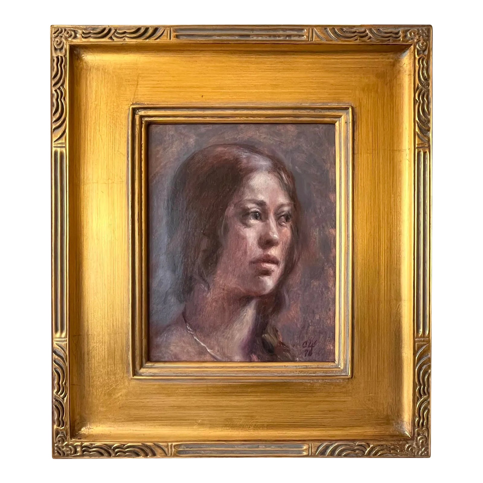 American Impressionist Oil Painting Portrait of Michelle by Catherine ...