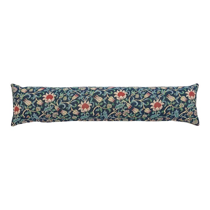 Evenlode Flowers Blue Draught Excluder - 90x20 Cm (36"x9") | Chairish