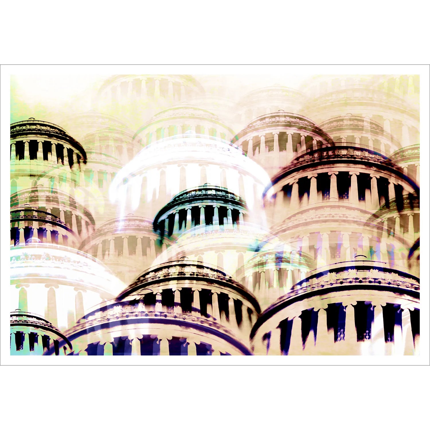 Capitol Building No.1 Abstract Architecture Art Print | Chairish