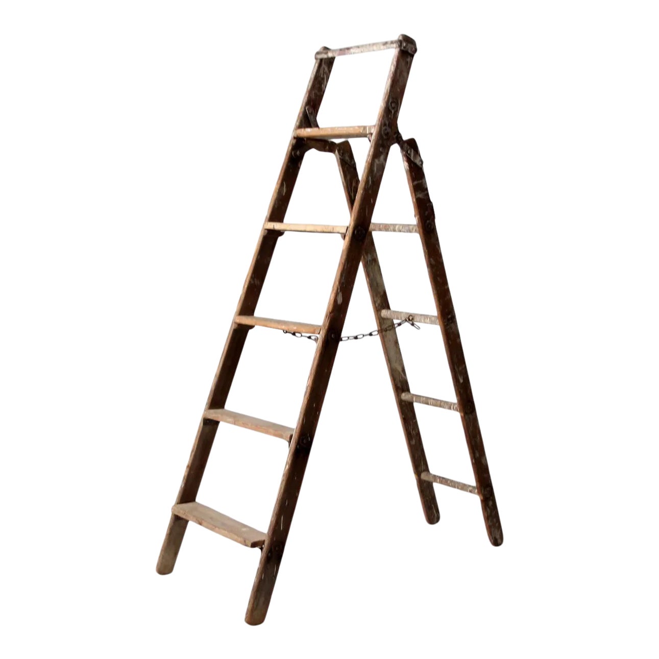 Vintage Wooden Ladder | Chairish