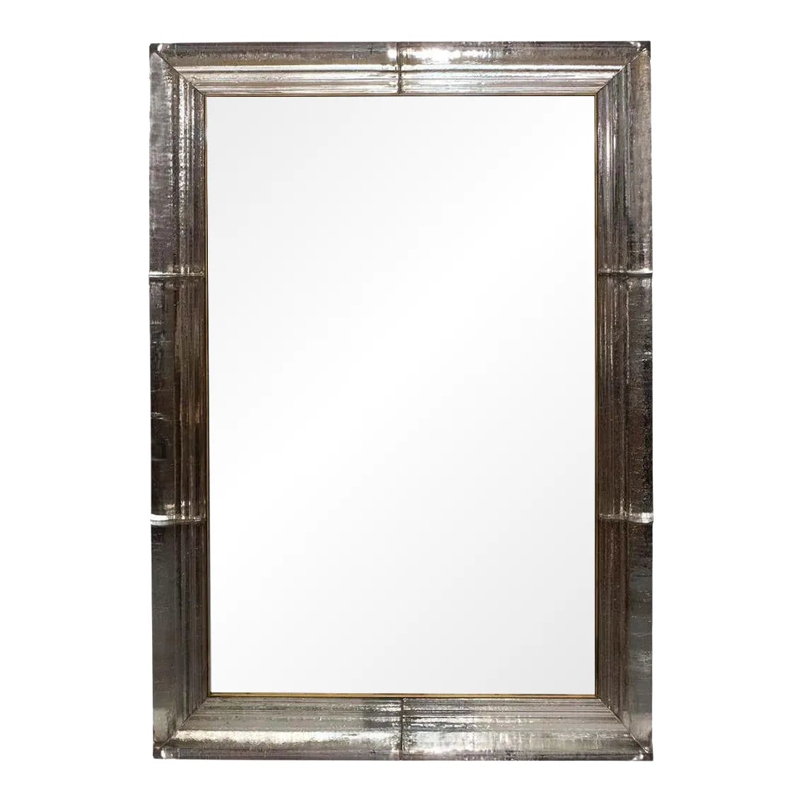 Early 21st Century Marcelo Bessa Beveled "Ice" Glass Surround Mirror ...