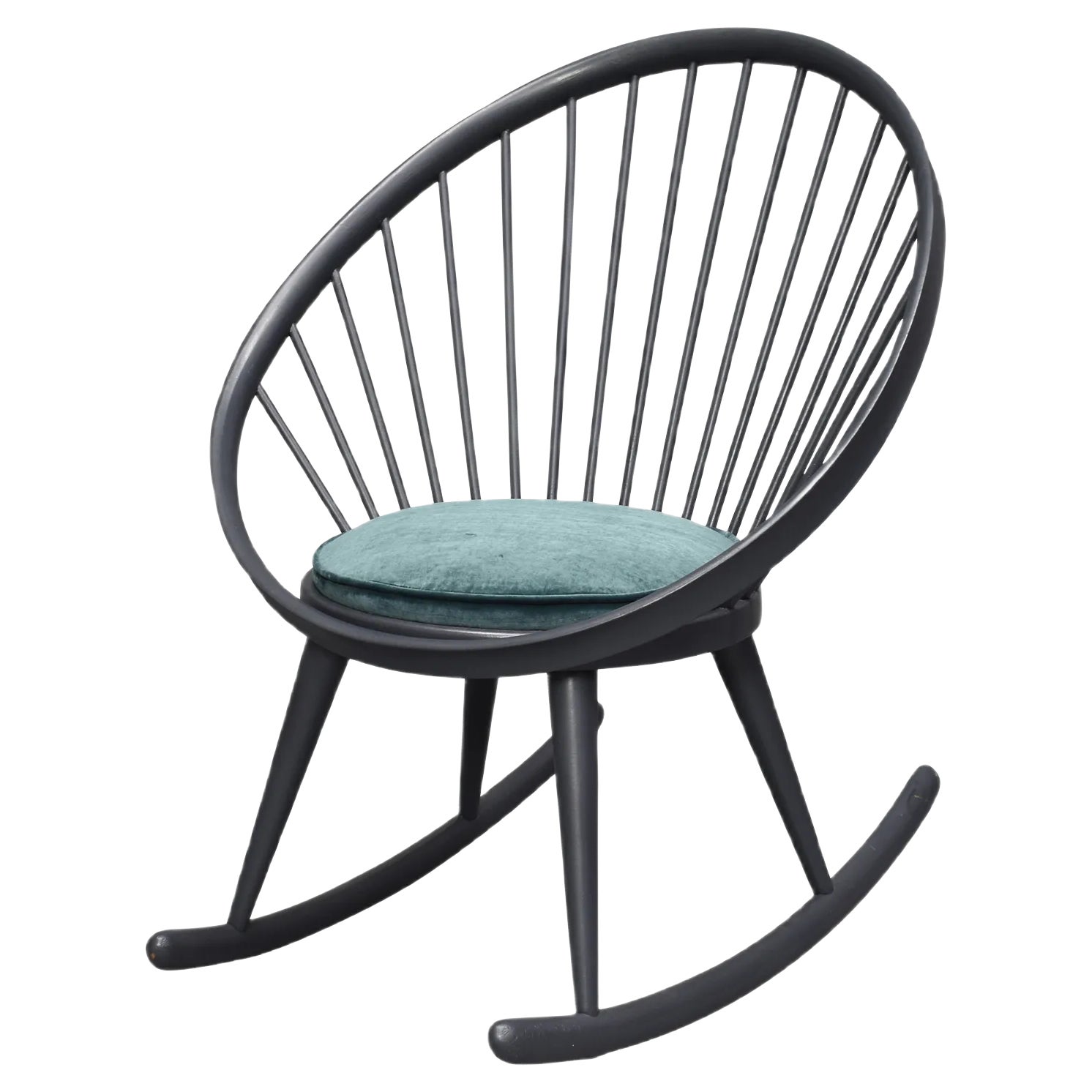 Circle Rocking Chair by Yngve Ekström for Stol AB Sweden, 1960s | Chairish