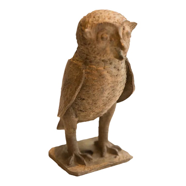 Vintage African Owl Sculpture | Chairish