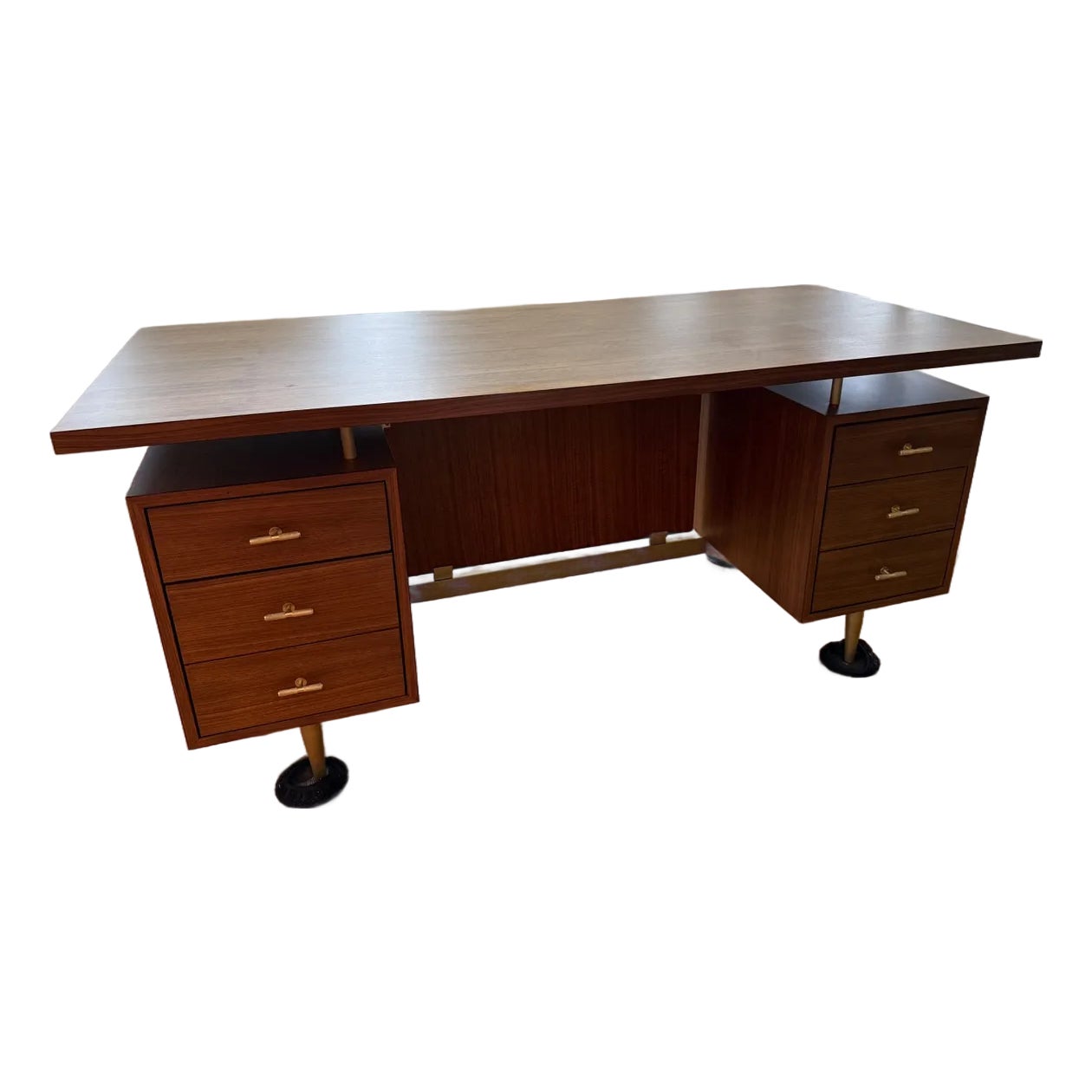 New Mid-Century Modern Enterprise Desk by Uttermost/Revelation | Chairish
