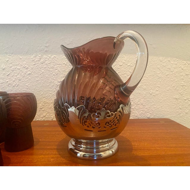 1930s Art-Deco Farber Bros Chrome Kraft Purple Lemonade or Water ...