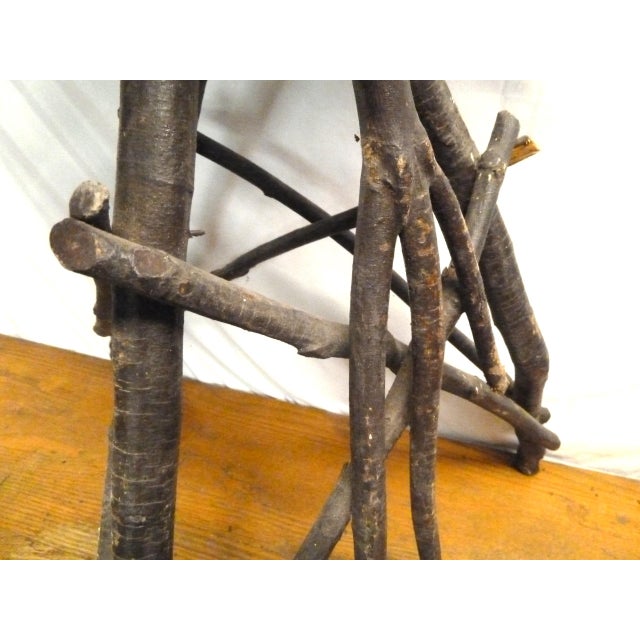 Antique Adirondack Twig Table, Stand, Early 19th Century | Chairish
