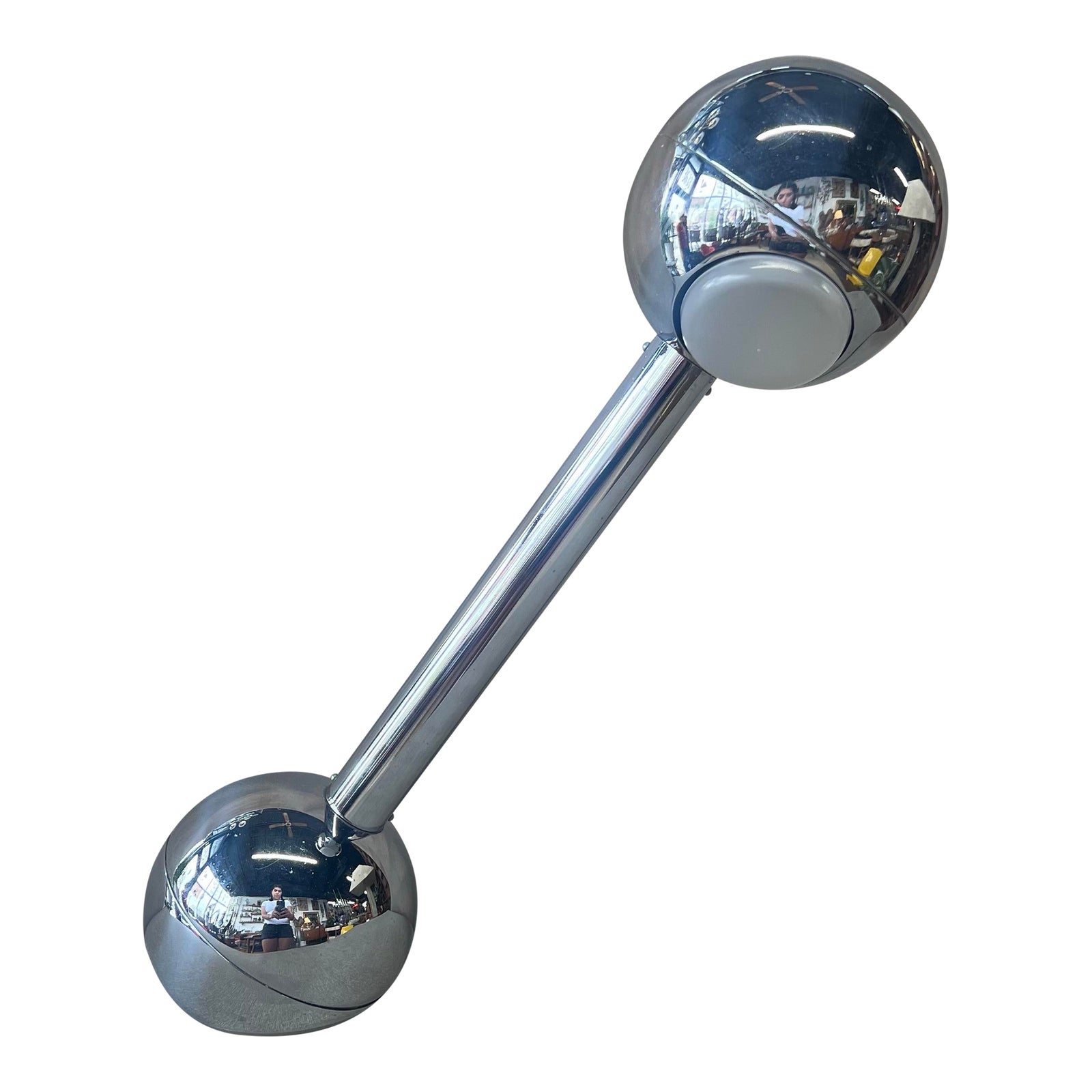 70s Vintage Barbell Task Light in the Manner of John Mascheroni for ...