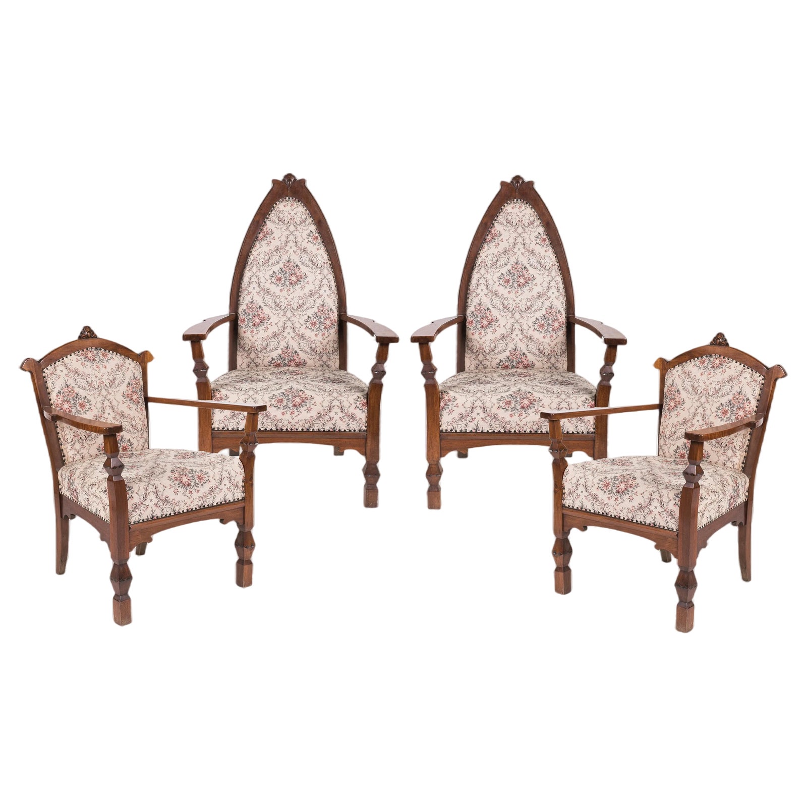 Art Nouveau Seating Ensemble by Ede Toroczkai Wigand, 1910s, Set of 4 ...