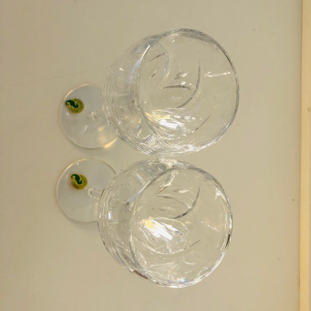 Contemporary Waterford Crystal Lucerne Pattern Wine Glasses Set Of 2