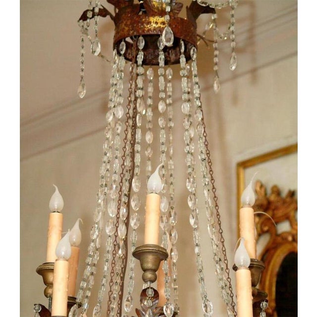 18th Century 12 Light Tole Chandelier From Lucca | Chairish