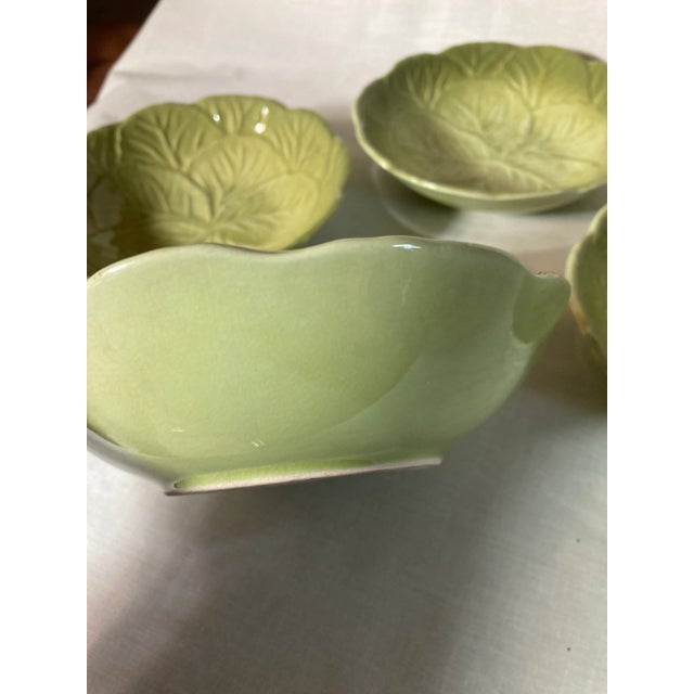 Vintage Porcelain Cabbage Bowls Made in Japan - Set of 4 | Chairish