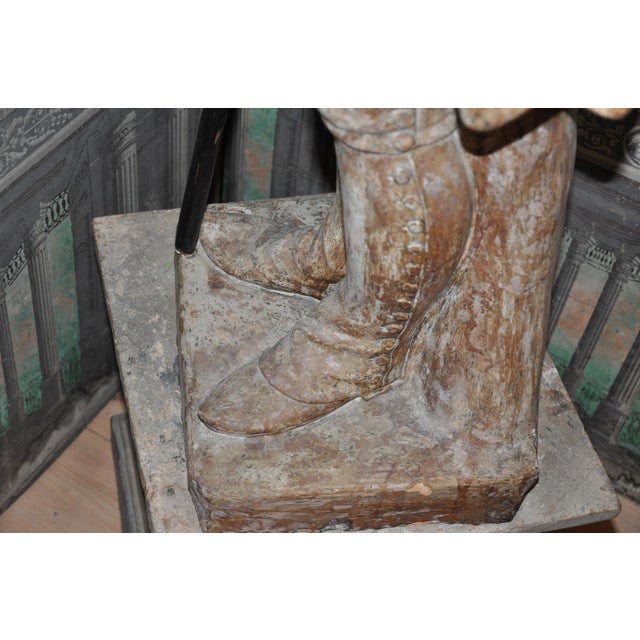 19th Century French Terracotta Entrance Guard Statues - A Pair | Chairish