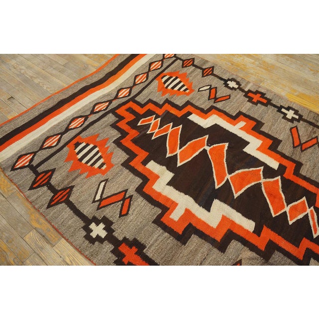 1920s American Navajo Style Carpet With Storm Pattern ( 4' 8" X 6' 9 ...