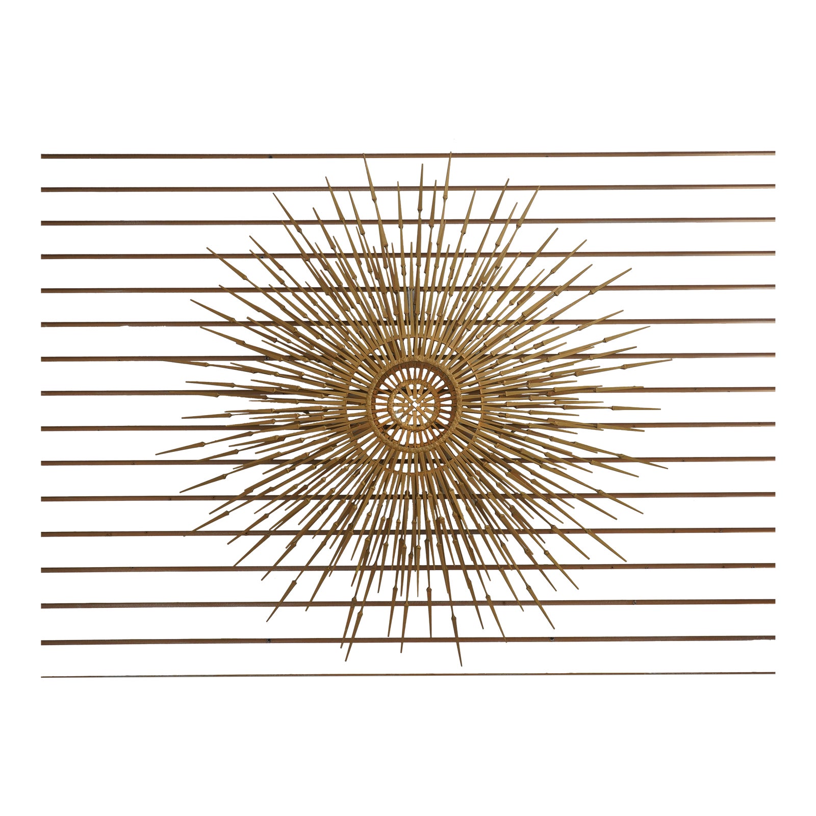 William Bowie Mid Century Modern Brutalist Sunburst Sculpture | Chairish