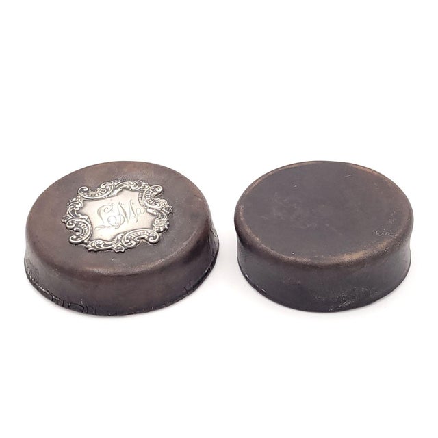 Leather and Silver Snuff Box, Circa 1890 | Chairish