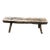 Primitive 3.5" Solid Wood Rustic Bench Table | Chairish