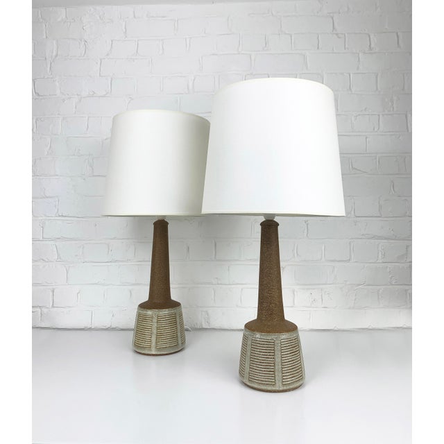 Danish Ceramic Table Lamps by Esben Klint for Le Klint and Palshus ...