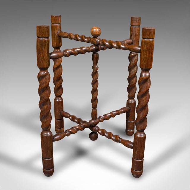 1900's Antique Campaign Tea Table | Chairish