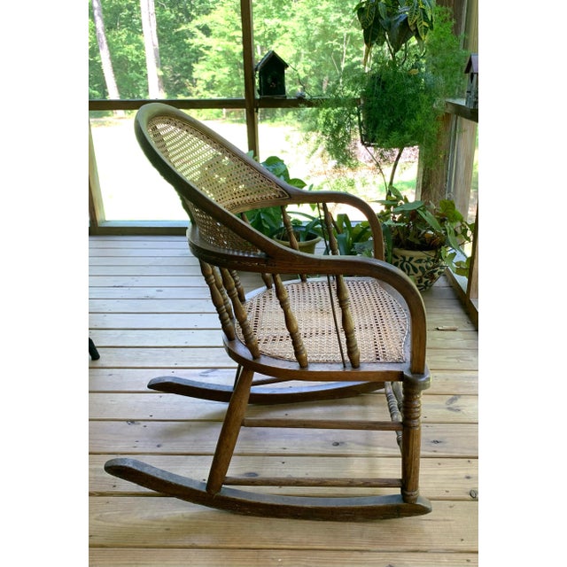 1920s Bentwood and Cane Rocking Chair | Chairish