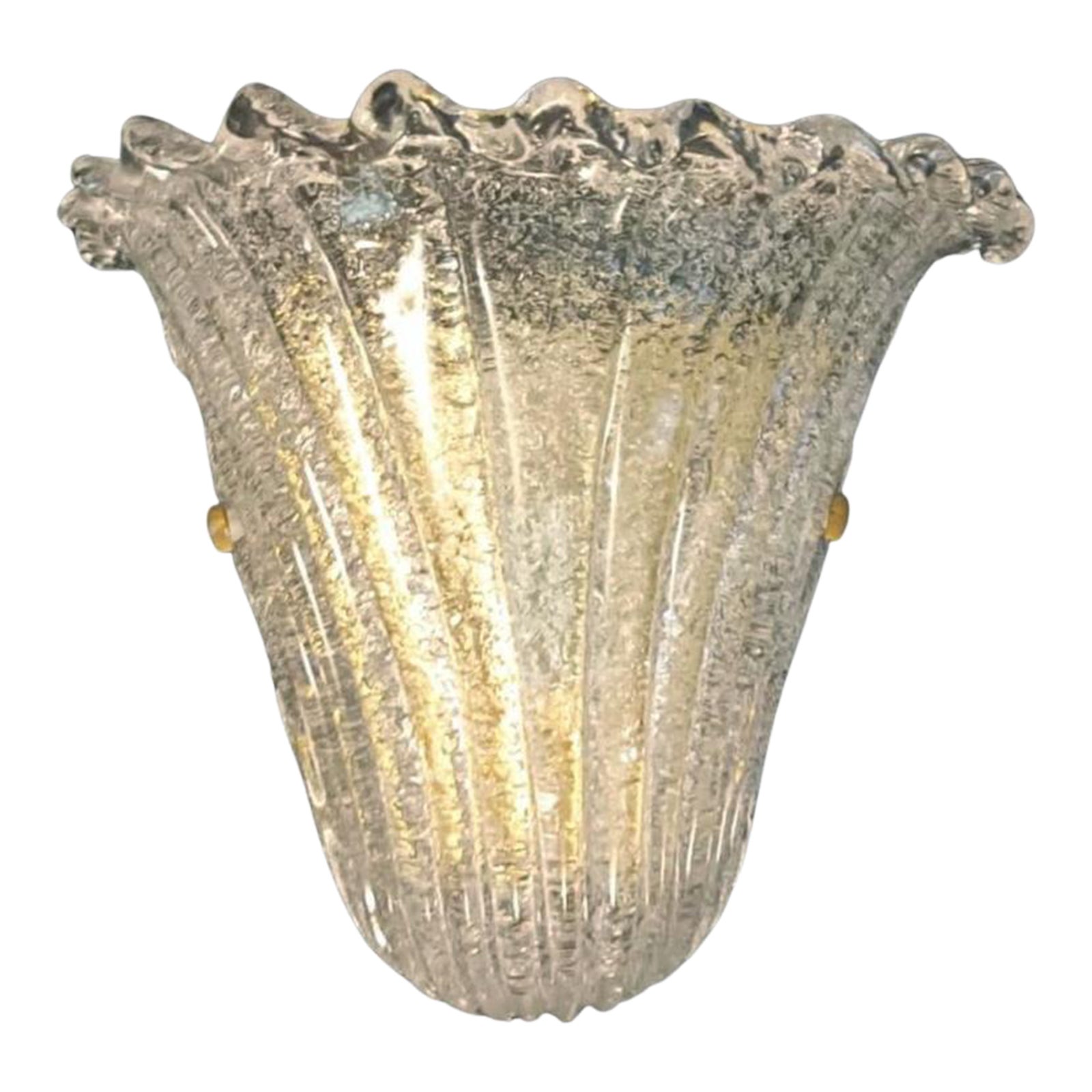 1970s Murano Graniglia Shield Sconce | Chairish