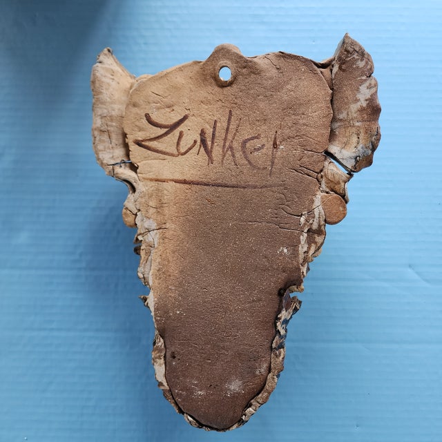 Early 21st Century Fairy/Mermaid Pottery Wall Pocket Signed Zunker ...