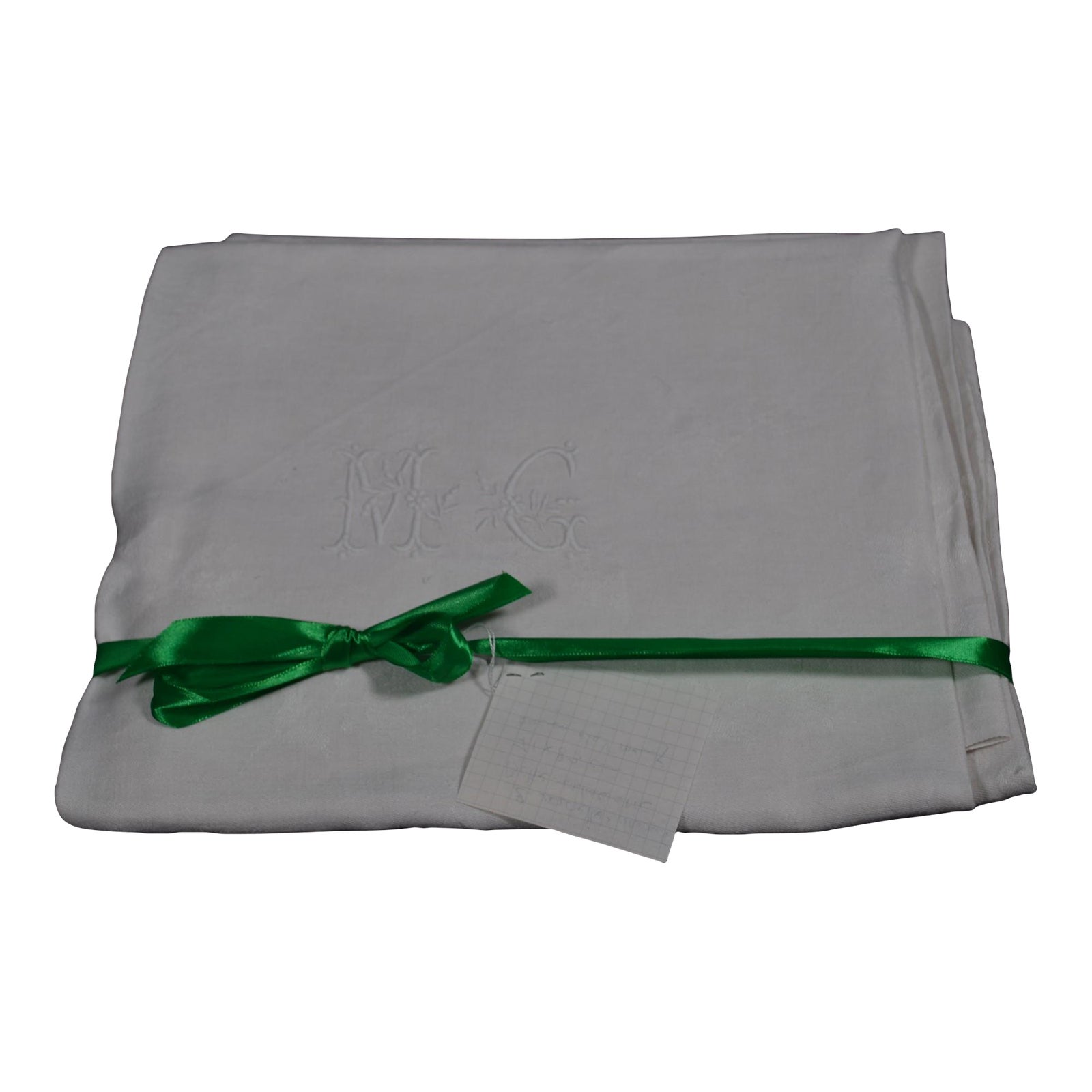 1930s French Dinner Napkins, "Mc" Monogram, Set of 2 | Chairish