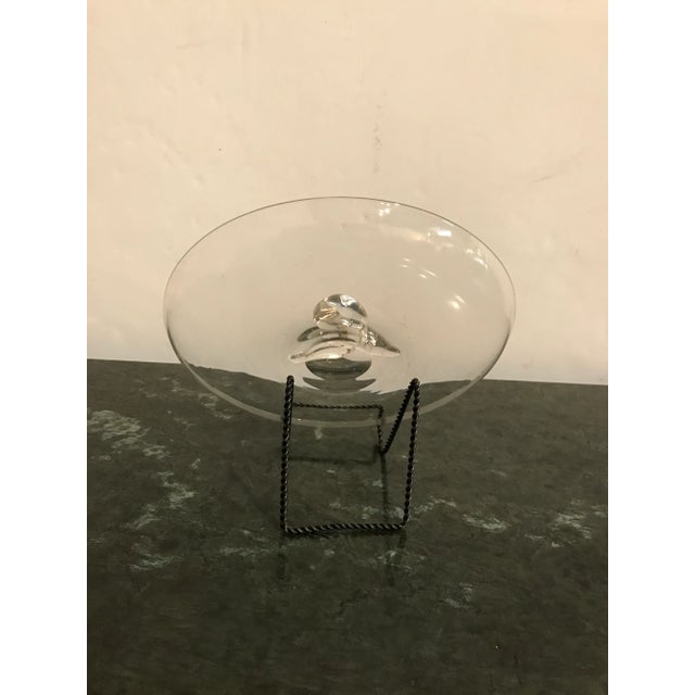 Stuben Modern Art Glass Dish Horderve/Pastry Platter | Chairish