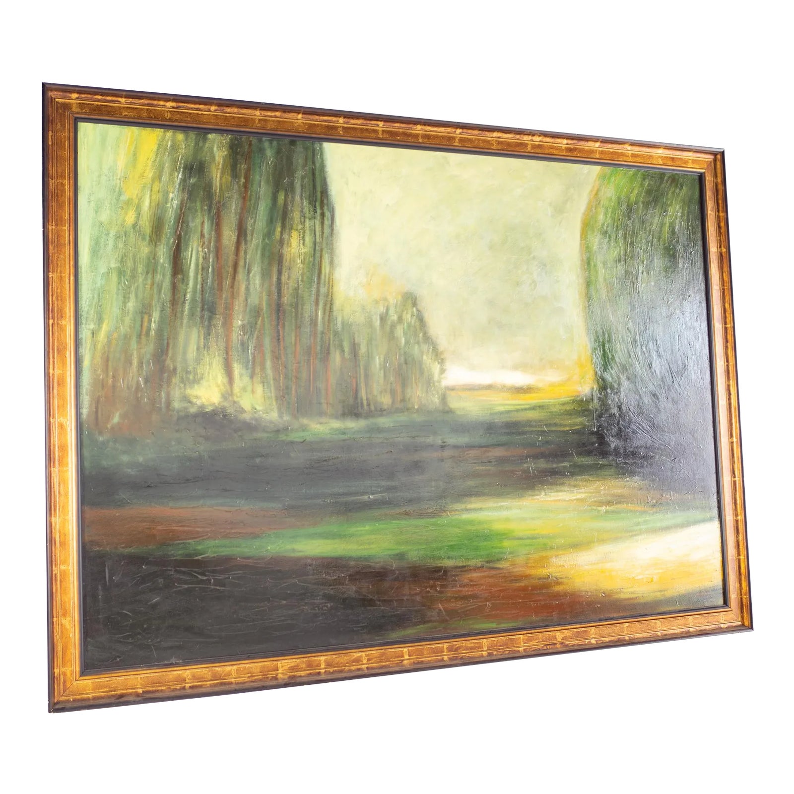 Pullman Extra Large Original Art Oil on Canvas | Chairish