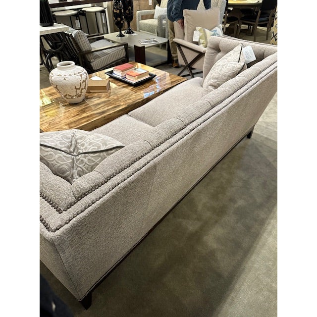 Pearson Traditional Beige Upholstered Sofa | Chairish