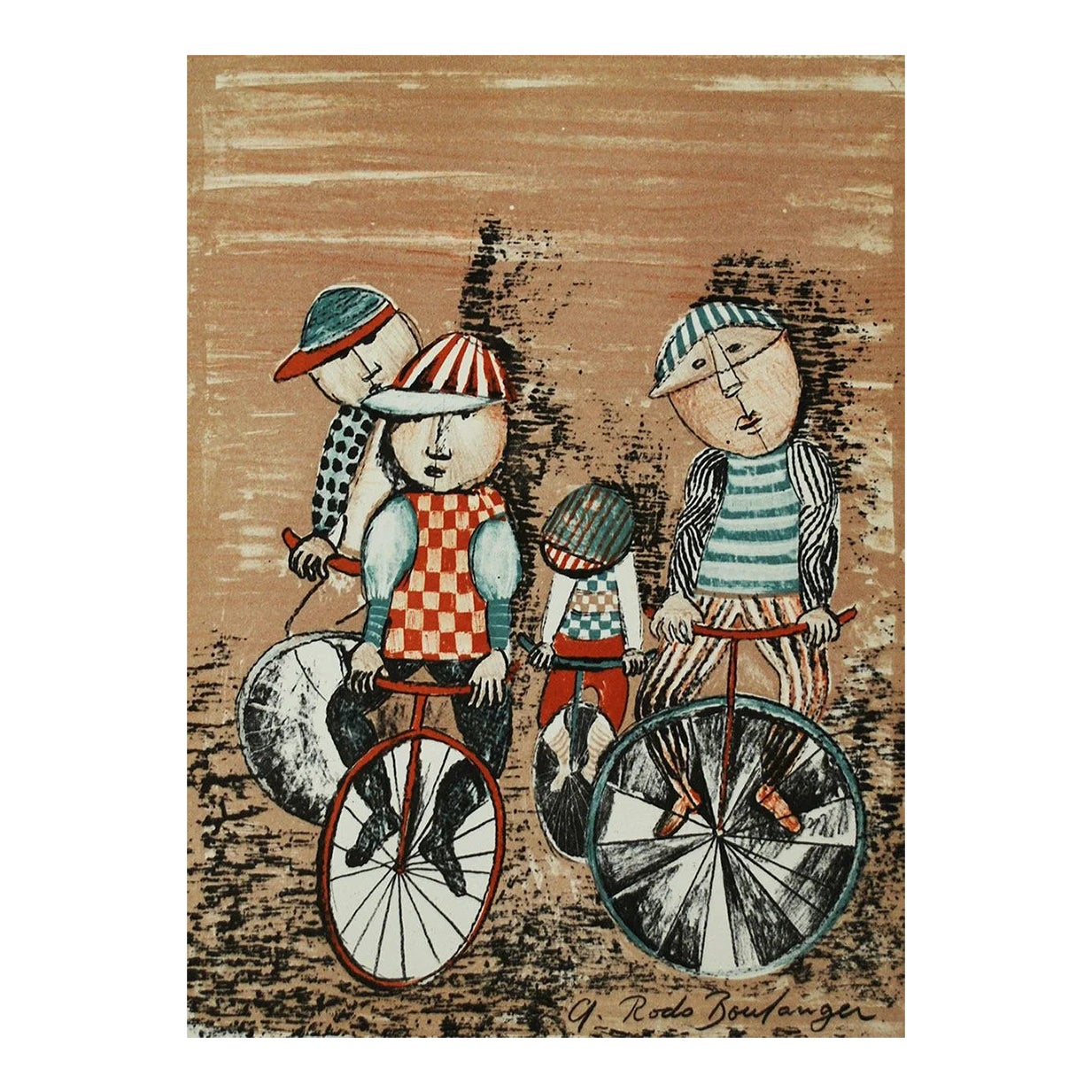 1973 Graciela Boulanger Lithograph Untitled 8 | Chairish