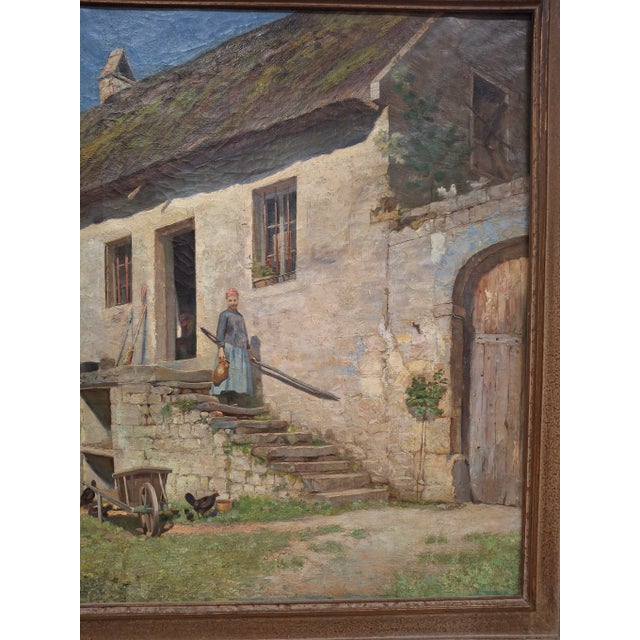 Edwin A. Turner (1854-1899) Large Scale 19th Century European Farm ...