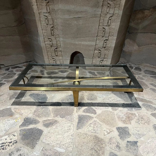 1950s Arturo Pani Modernism Bronze Coffee Table Mexico City | Chairish