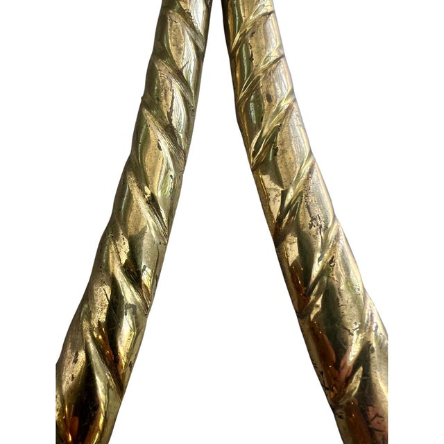 Vintage Hollywood Regency Brass Tied Bow & Ribbon | Chairish