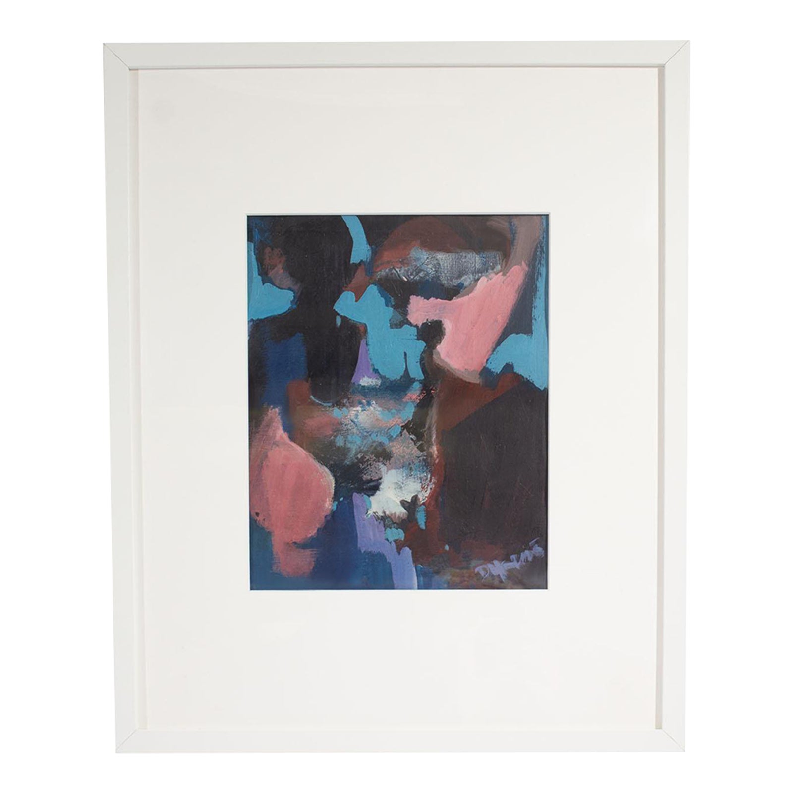 2005 Signed Oil on Canvas Abstract Painting by Darrell L. Anderson ...