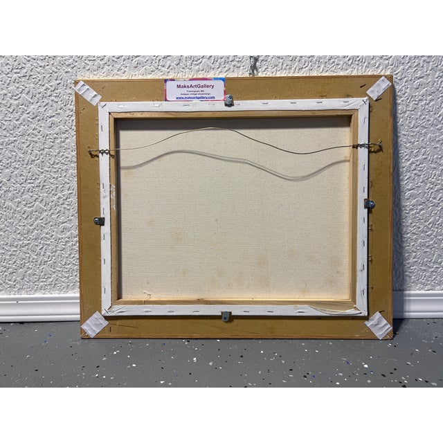 Artist e.f. Fuller Original Painting on Canvas, Seascape, Sailboat ...