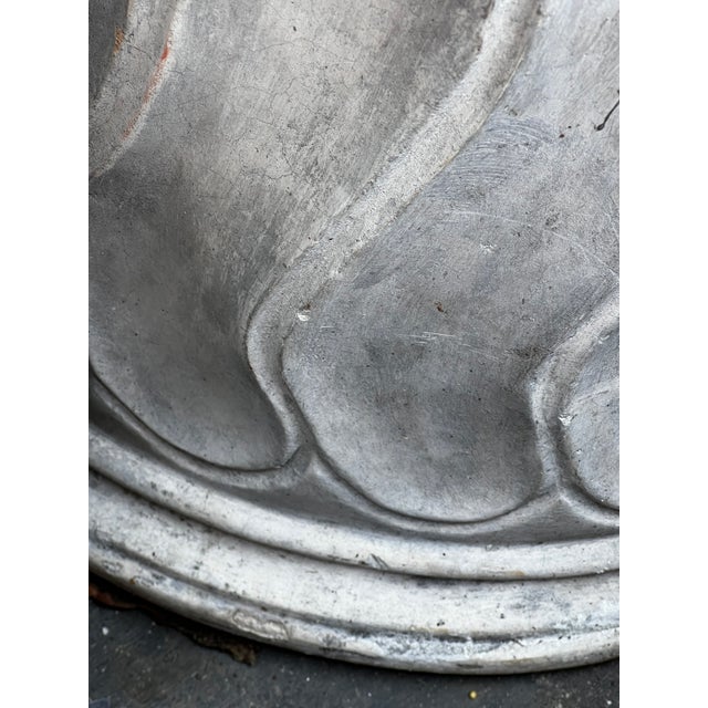 Vintage Round Roman Style Swirl Planters - Set of 2 | Chairish