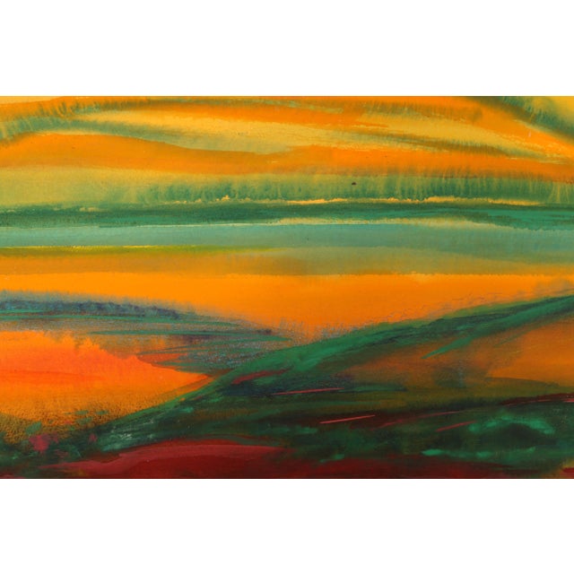 Joseph Grippi Abstract Landscape, Watercolor Painting by Joseph Grippi ...