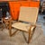 Boho Chic Teak and Natural Rope Rocking Chair | Chairish